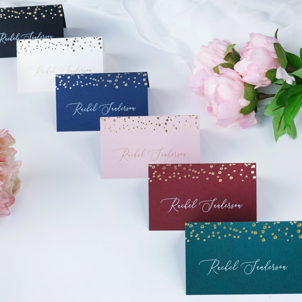 Wedding place cards with names printed 60 photos - Astyledwedding.com